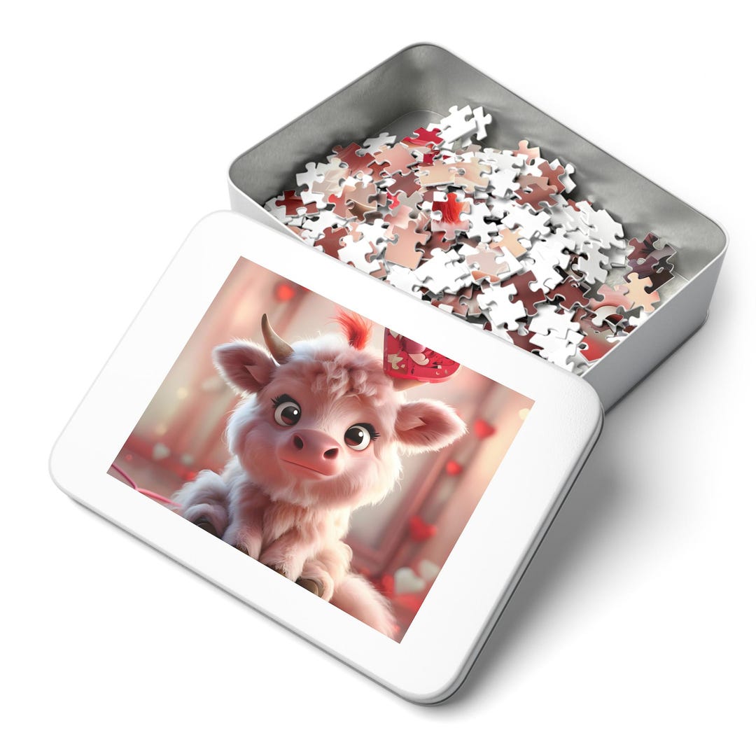 Adorable Valentines Jigsaw Puzzle With Tin - Etsy