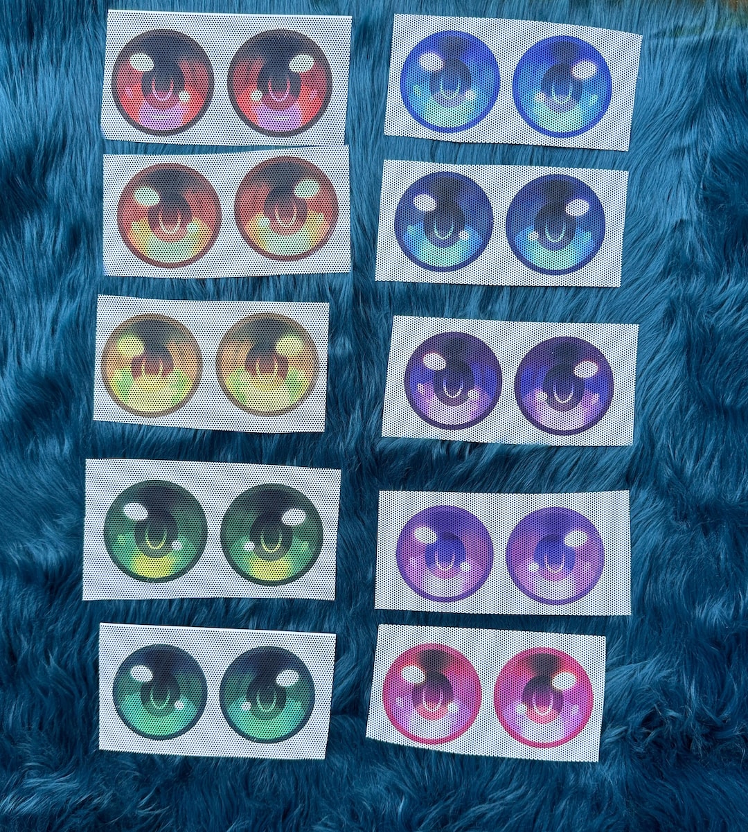 Fursuit Eye Mesh, Sublimated Pre-made Eyes - Etsy