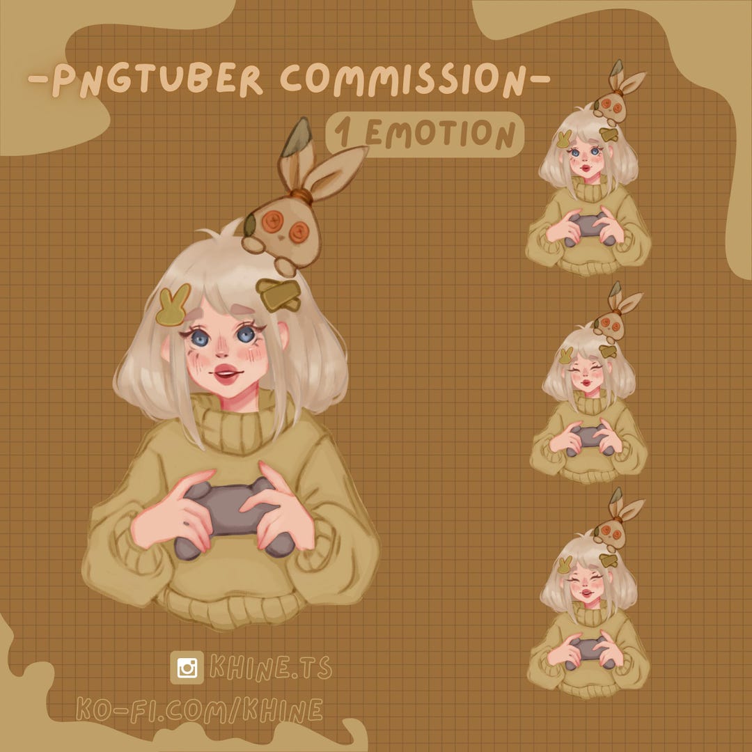 Custom Pngtuber or GIF Tuber for Streamers, Custom Pngtuber ...