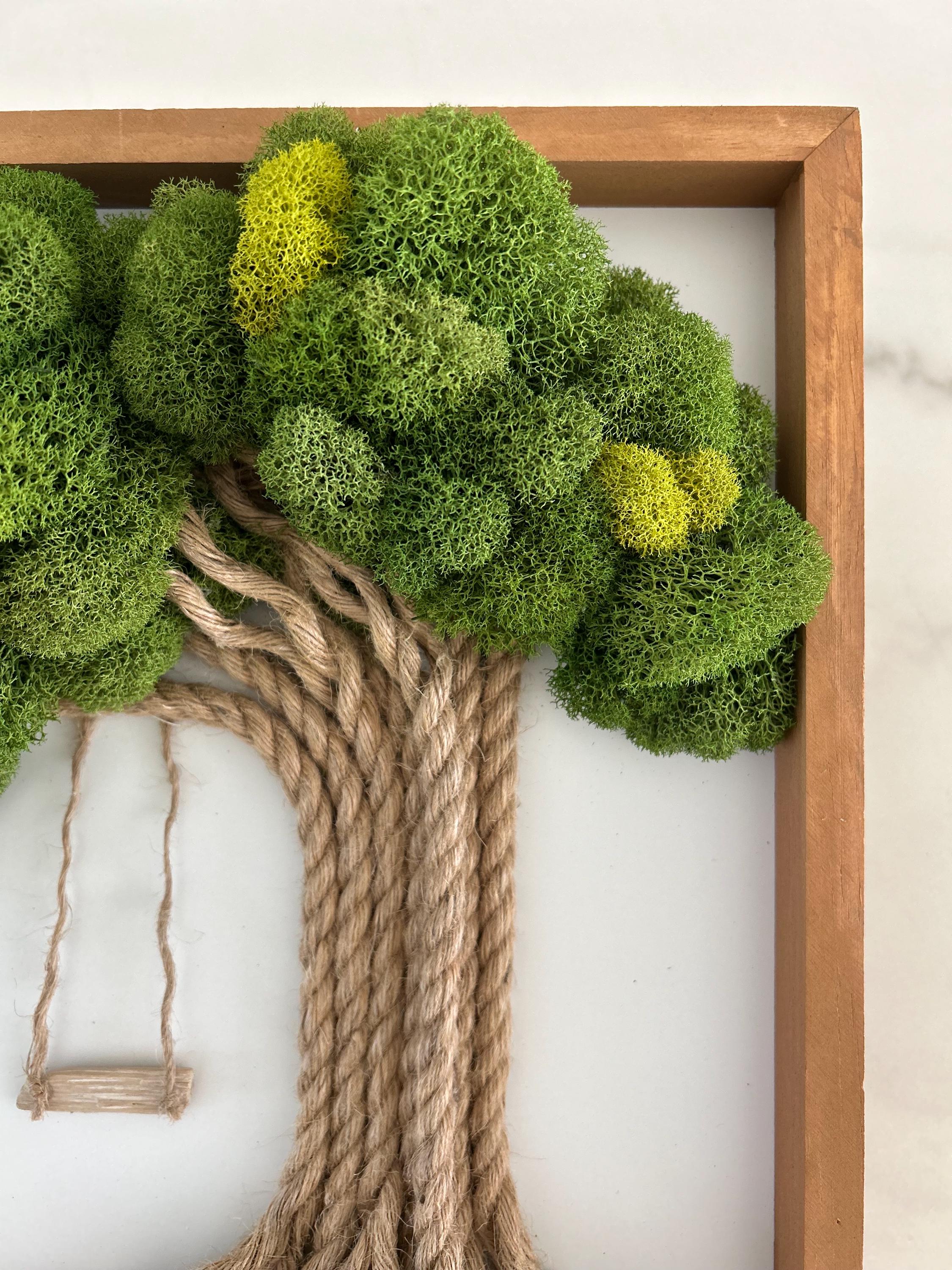Moss Tree, Moss, Art, Wall Decor, Moss Decorations, Tree Decor, Moss ...