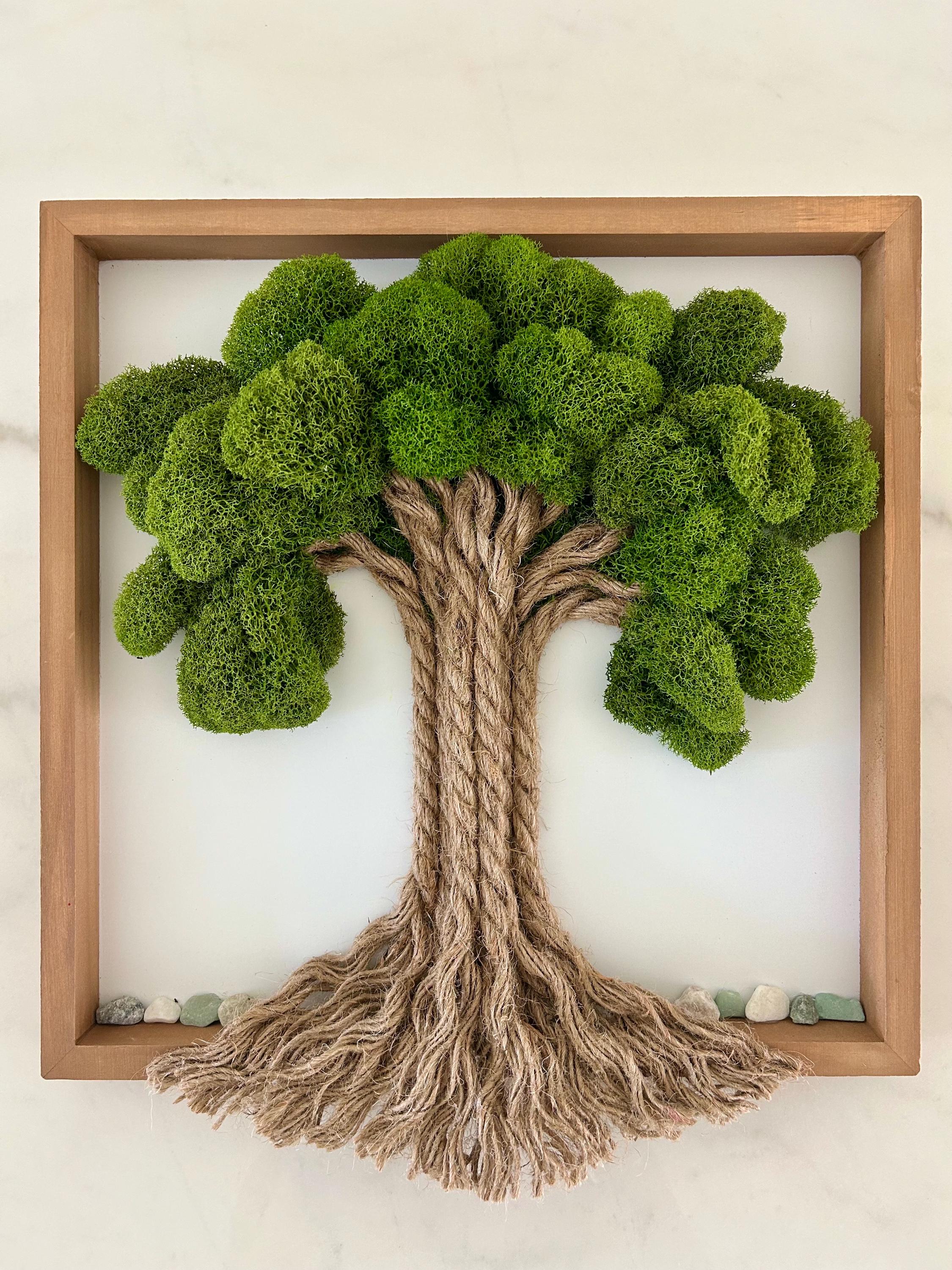 Moss Tree, Moss, Art, Wall Decor, Moss Decorations, Tree Decor, Moss ...