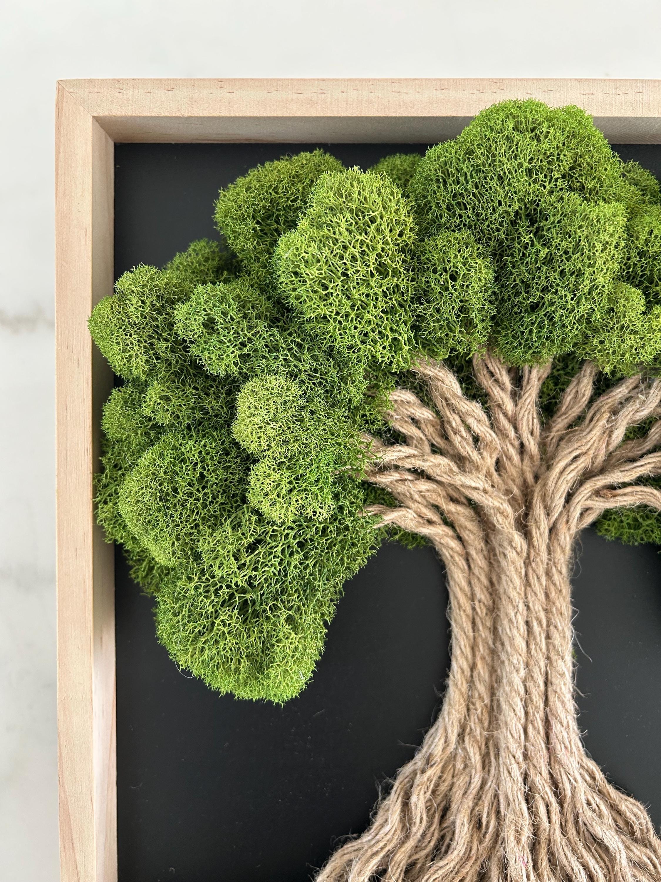 Moss Tree, Moss, Art, Wall Decor, Moss Decorations, Tree Decor, Moss ...