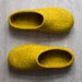 Yellow Slippers Women Slippers Felted Clogs Mustard Yellow - Etsy