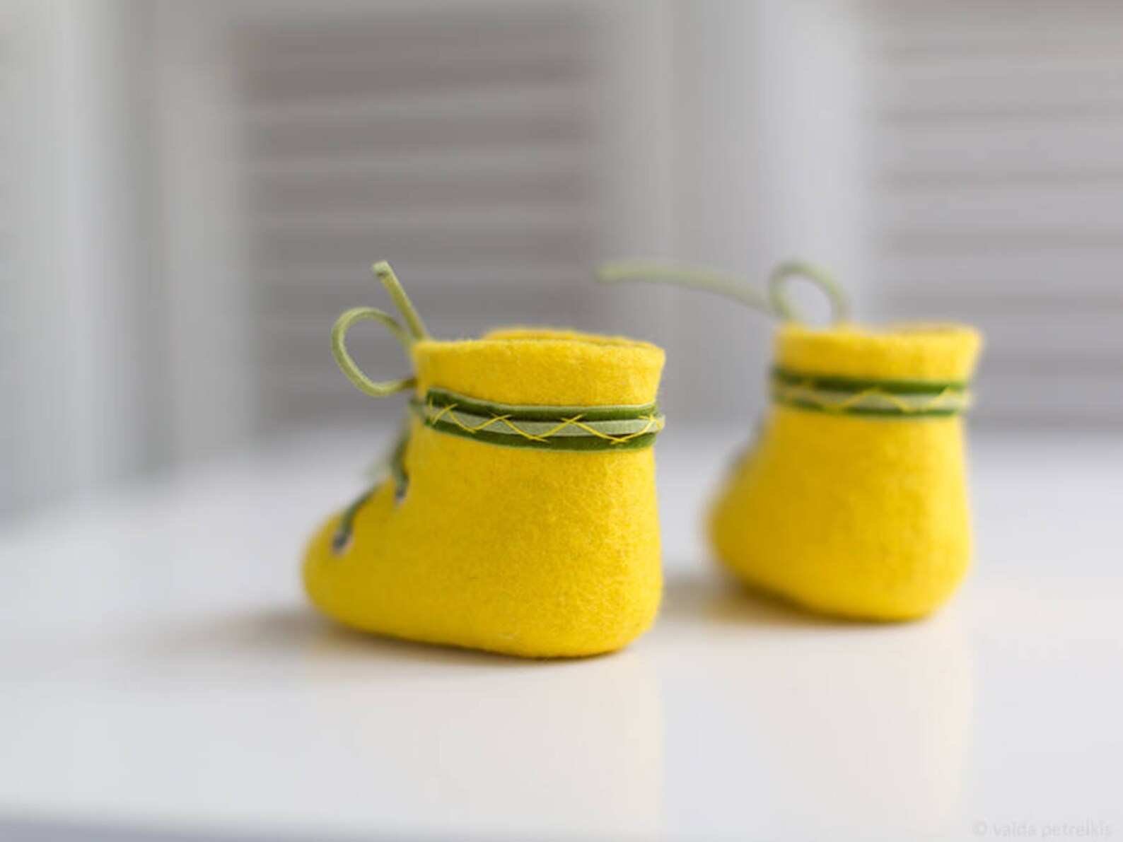 Yellow Baby Boots Kids Shoes Newborn Wool Booties Baby Shower - Etsy ...