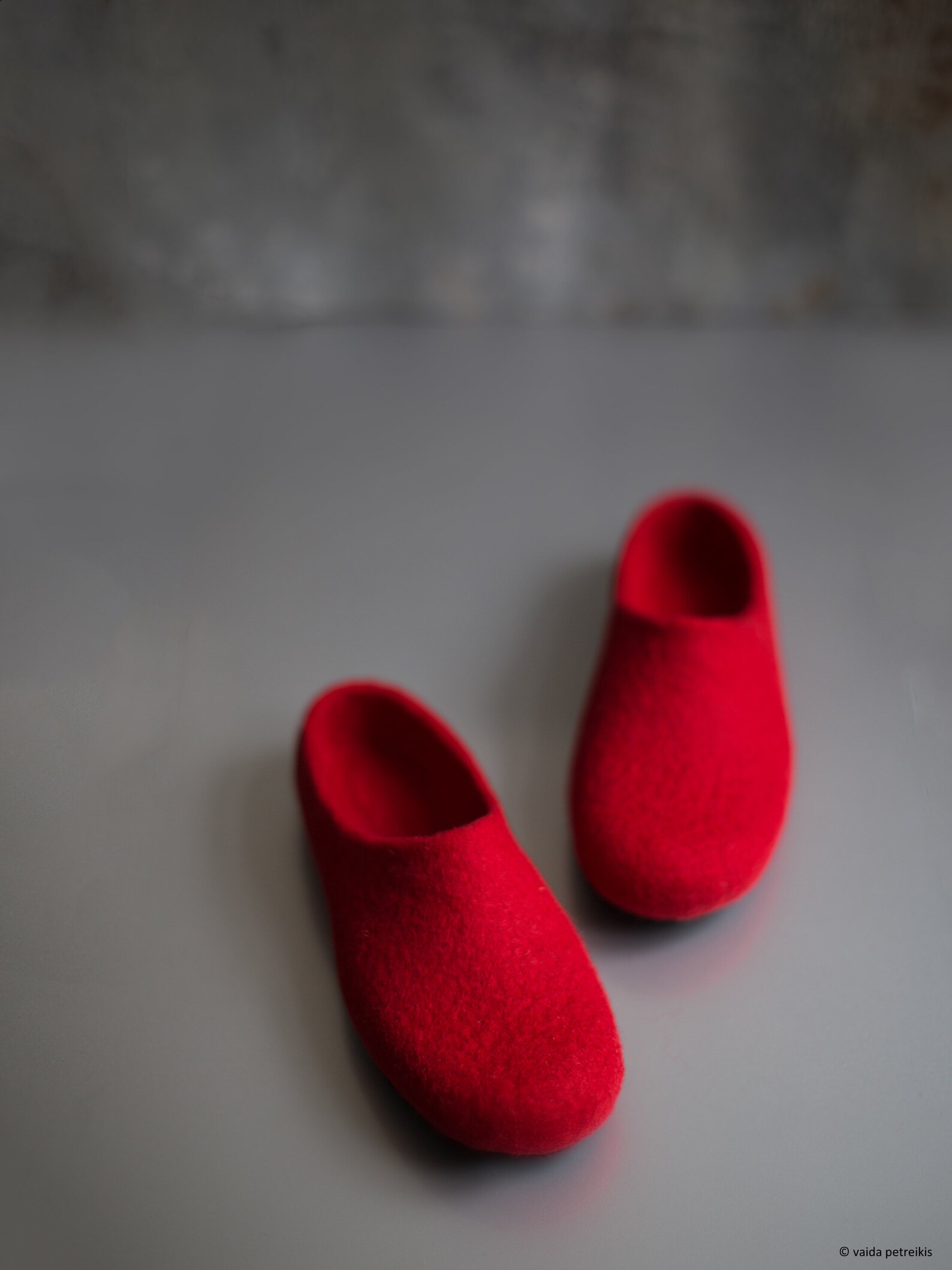 Red Slippers Women Felted House Shoes Eco Friendly Wool - Etsy UK