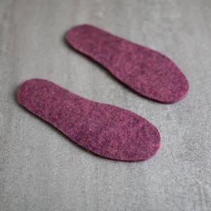 Wool Felt Insoles, Women's Shoes Inserts, Woolen Boot Liners, Natural ...