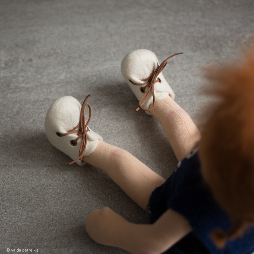 Large Doll Shoes - 14, 15, 16, 18 Inches Waldorf Doll Boots - Merino ...