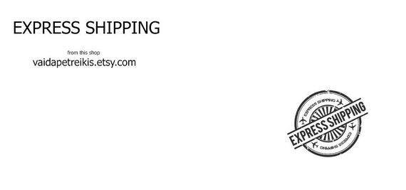 Express Shipping Upgrade for Your Order From This Shop | Etsy