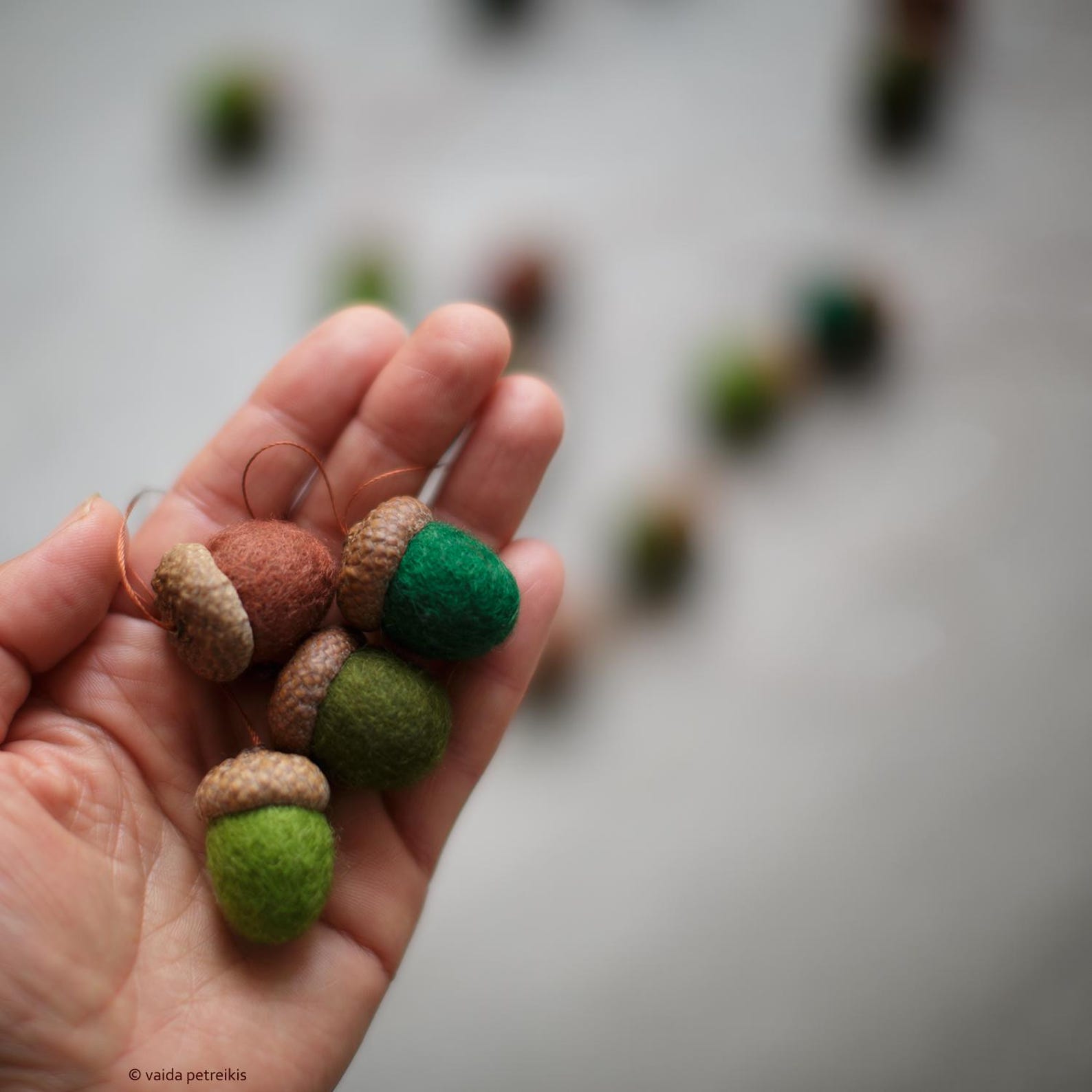 Acorn Ornaments - Woodland Fall Decor, Four Nature-inspired Forest ...