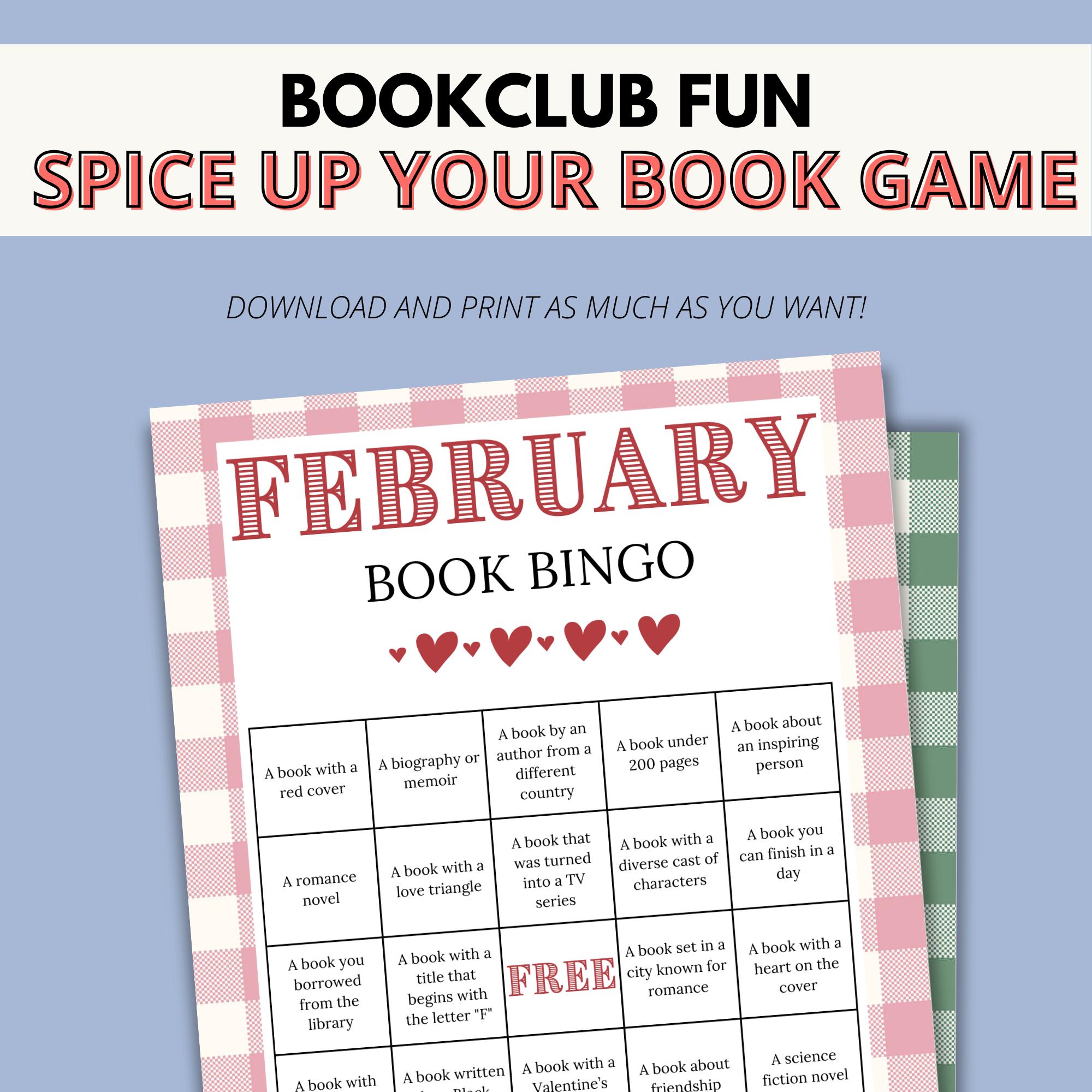 Winter Book Bingo Bundle, Winter Bookish Games, Printable Book Bingo ...
