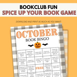 Fall Book Bingo Bundle, Printable Book Bingo, Autumn Book Reads, Fall ...