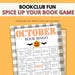 Fall Book Bingo Bundle, Printable Book Bingo, Autumn Book Reads, Fall ...