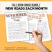 Fall Book Bingo Bundle, Printable Book Bingo, Autumn Book Reads, Fall ...
