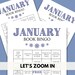 January Book Bingo, Winter Bingo, Book Club Activity, Bookish Fun ...