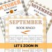 Fall Book Bingo Bundle, Printable Book Bingo, Autumn Book Reads, Fall ...