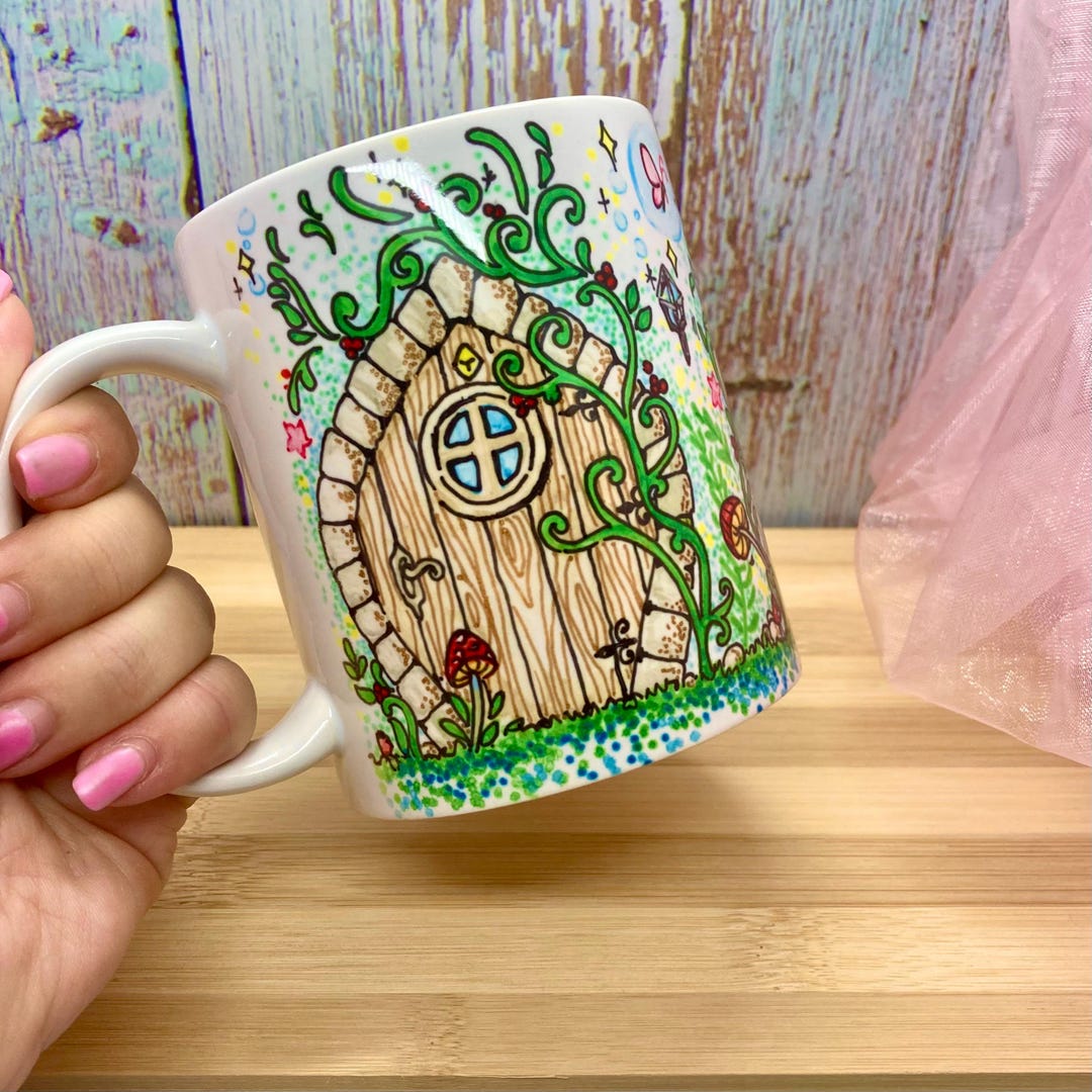 Hand Drawn Mugs Fairy Doors - Etsy