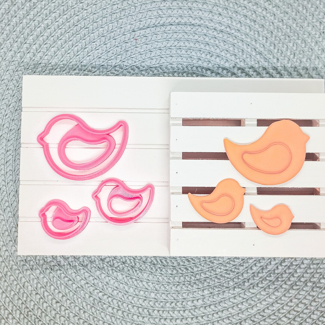 Polymer Clay Shape Cutters Set of 3 Bird Clay Tools - Etsy