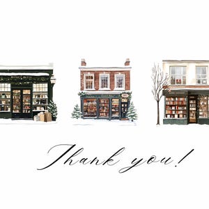 Winter Bookshops Clipart - Watercolor Christmas Bookstore Illustrations ...