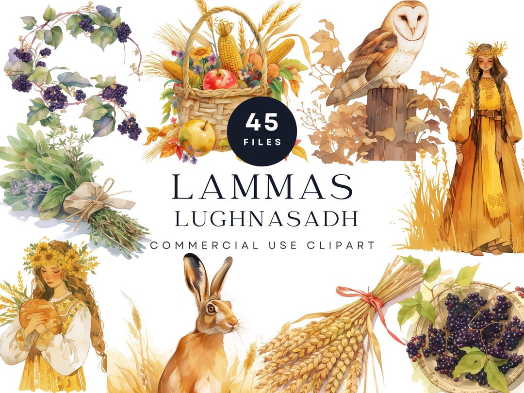 Lammas Lughnasadh Clipart, Fall Harvest, Pagan Festival, Autumn Celtic ...