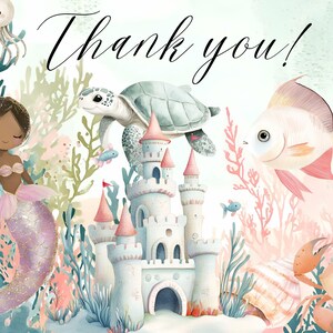 Under the Sea Watercolor Clipart Collection | Mermaid & Ocean Animals ...