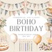 Boho Birthday Clipart Collection | High-res PNG - Bohemian Party Decor ...