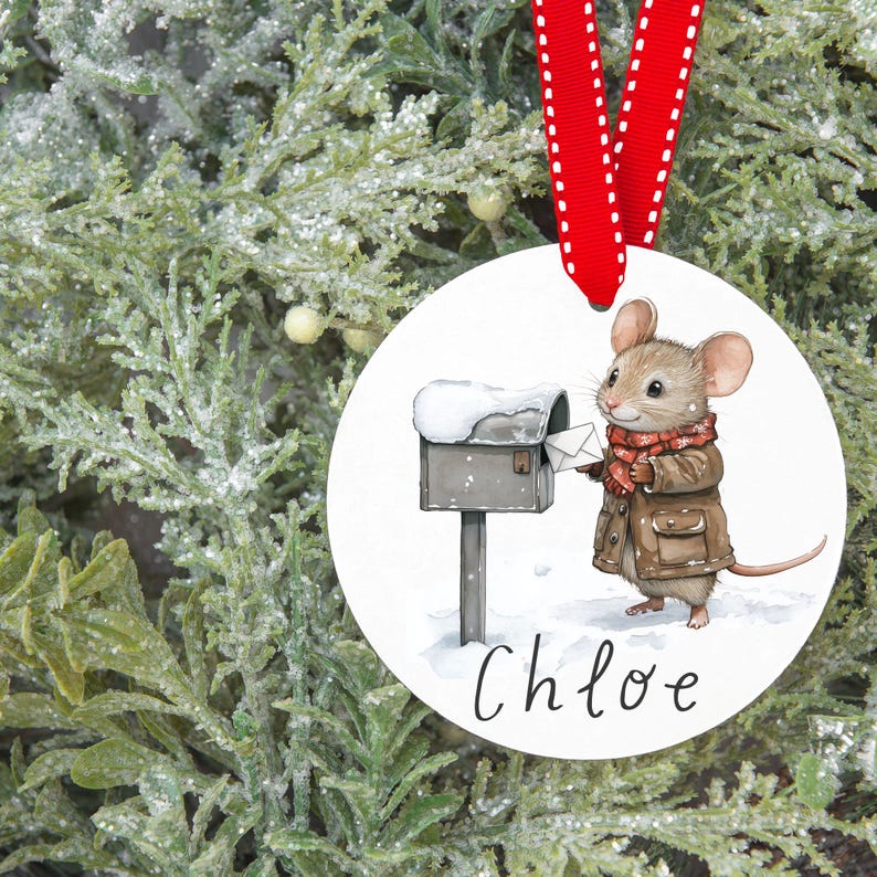 Winter Mouse Watercolor Clipart, Snowy Mailbox (digital Download) - Etsy