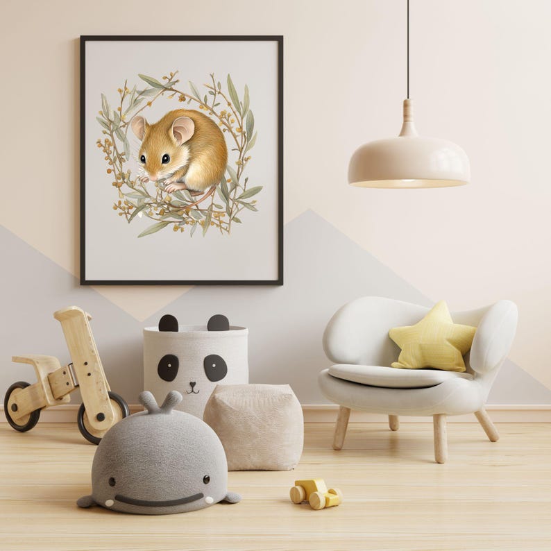 Dormouse Watercolor Clipart | High-res PNG - Woodland Animals, Nursery ...