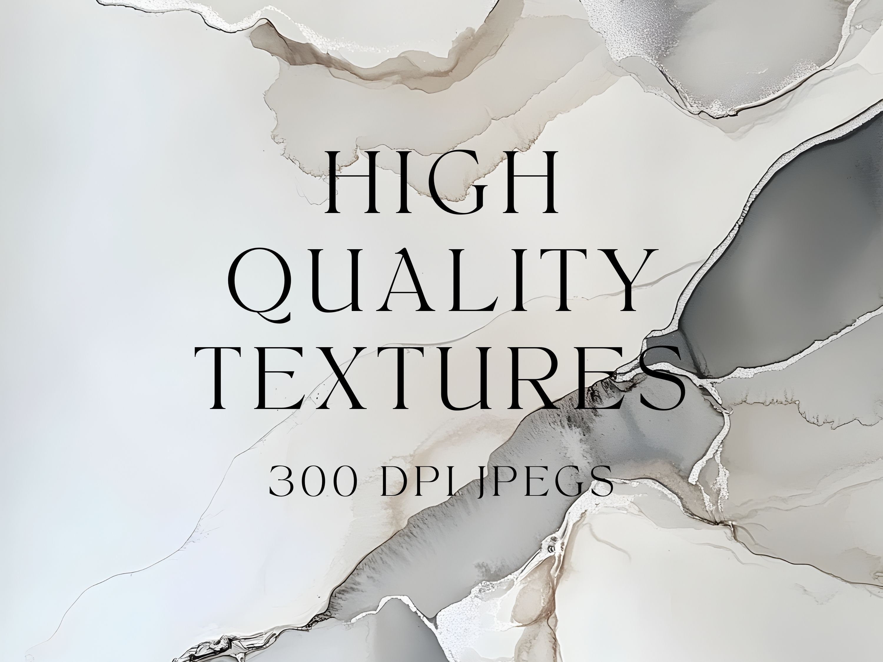 Silver and Grey Alcohol Ink Texture Pack Digital Paper Alcohol Ink ...