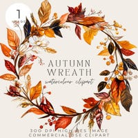 Watercolor Fall Leaves Clipart: Autumn Decor (digital Download) - Etsy
