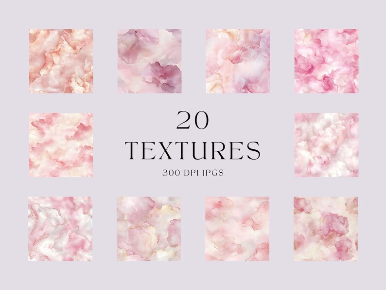 Rose Alcohol Ink Texture Pack - Digital Paper - Alcohol Ink Background ...