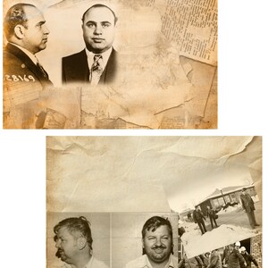 True Crime Junk Journal Pages, Printable Journal Pages, Unlined Pages ...