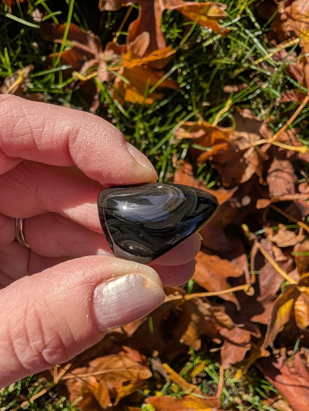 Gold Sheen and Midnight Lace Obsidian Cabochon - Etsy