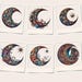 Celestial Whimsy PNG Vibrant Boho Crescent Moon Clipart Mystical Cosmic ...