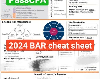 2024 AICPA REG Cheat Sheet - Etsy