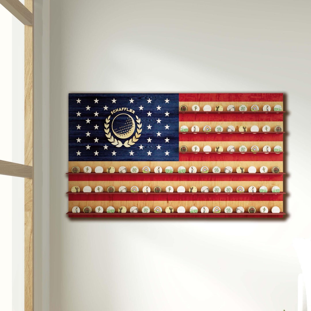 Personalized Golf Ball Marker Display, Golf Ball Display, Golf Poker ...