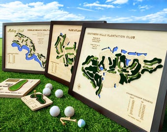 Golf Course Map - Etsy