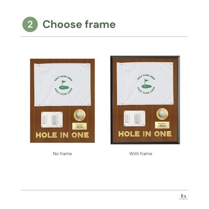 Personalized Hole in One Display With Flag, LARGE Hole in One Display ...