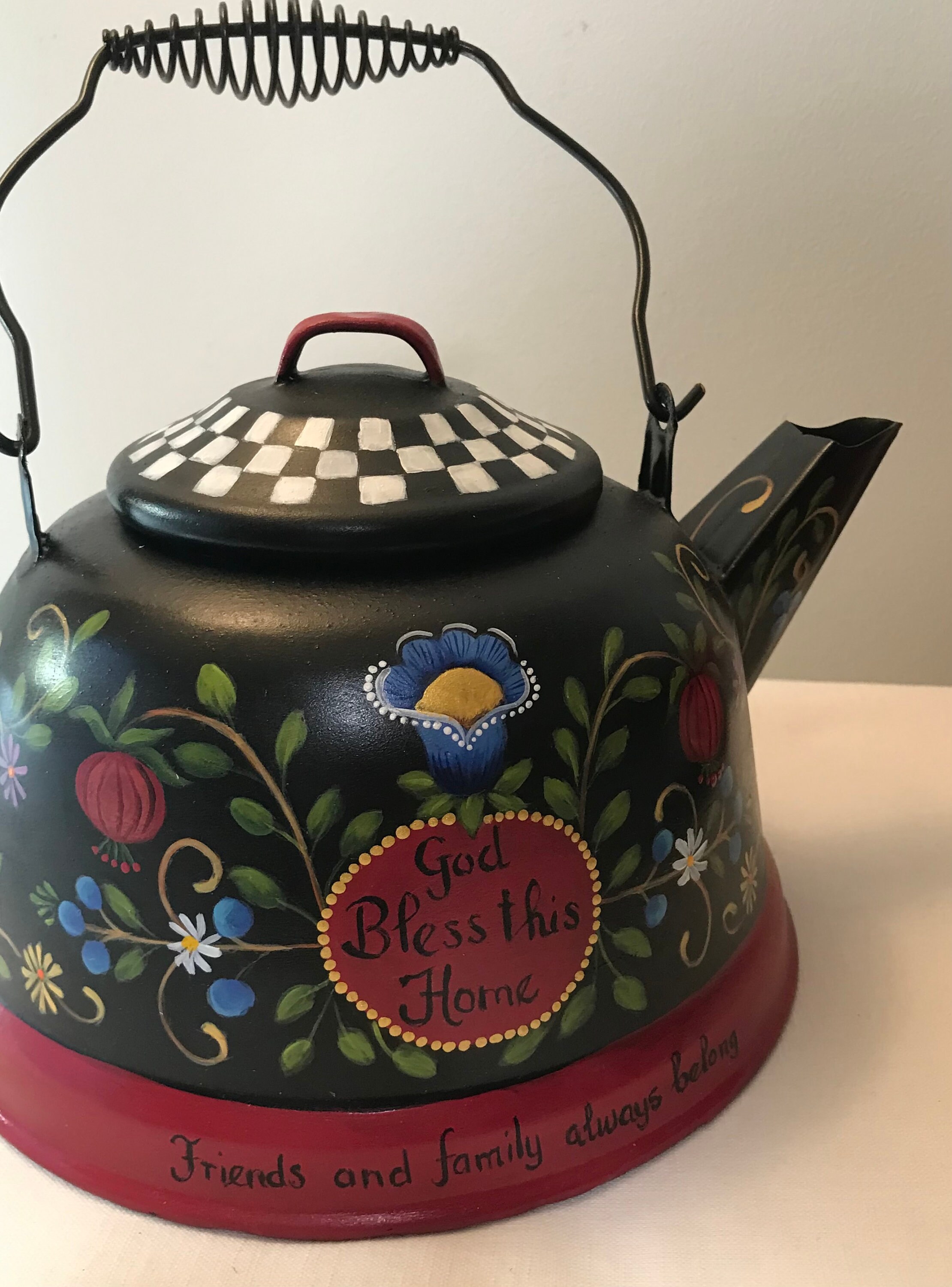 Home is Where Love Abides Hand Painted Repurposed Tea Kettle - Etsy