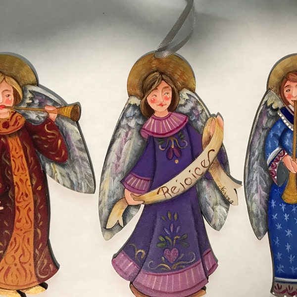 Angel Folk Art - Etsy