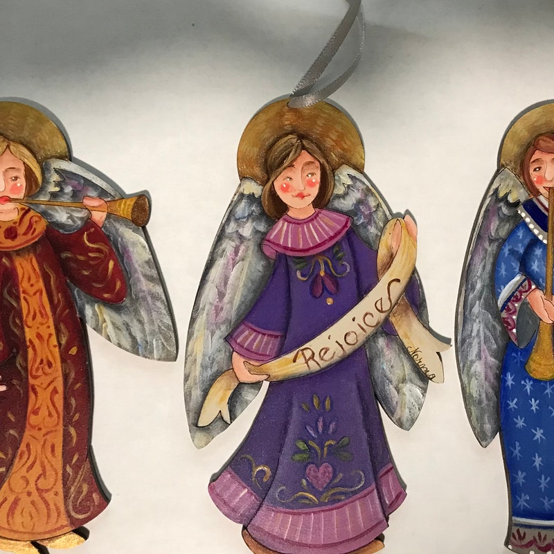 Folk Art Angel - Etsy