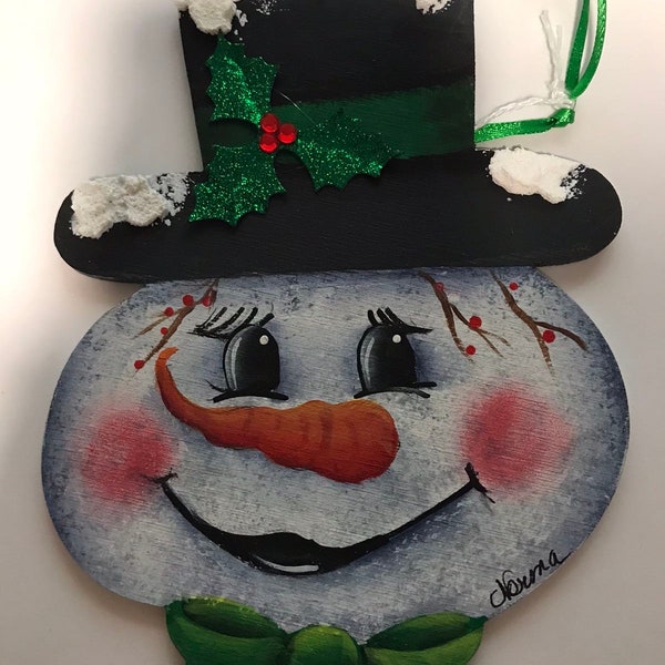 Snowman Hand Painted - Etsy