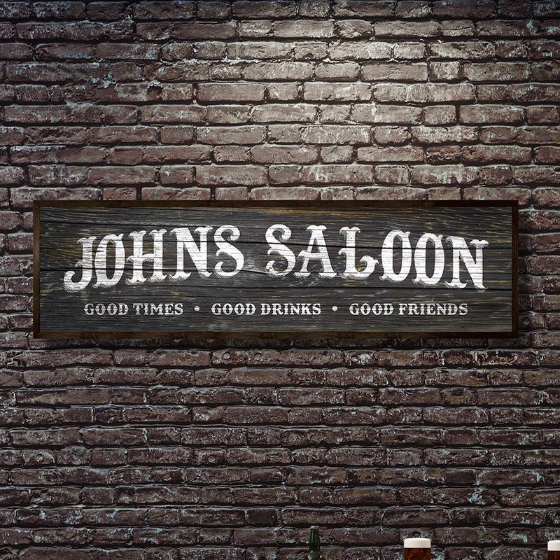 Wood Saloon Sign - Etsy