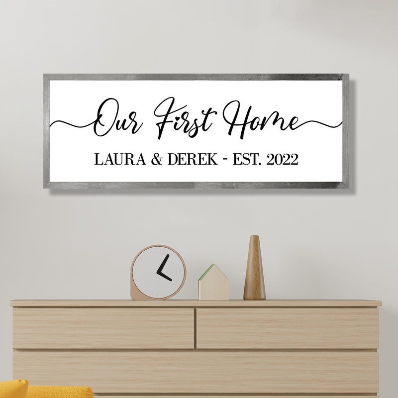 Our First Home Sign - Etsy