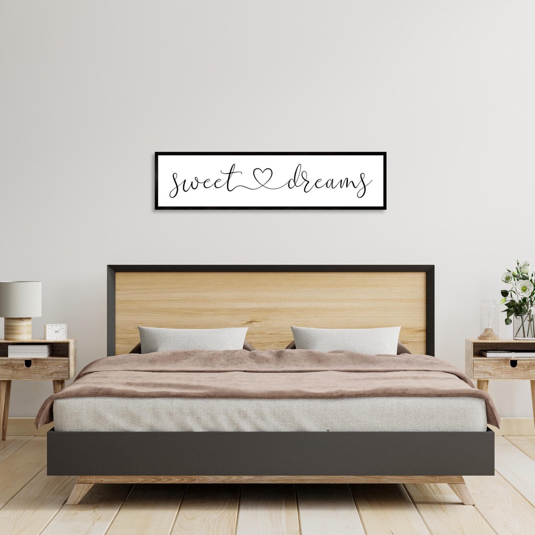 Master Bedroom Sign for Over Bed, Master Bedroom Wall Decor, Wall Art ...