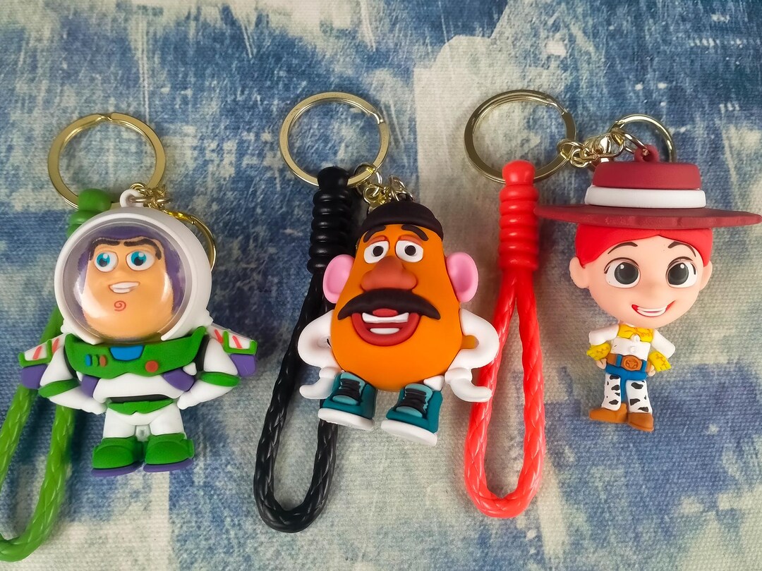 Toy Story Keychains Cartoon Character Keychains Buzz Lightyear Mr ...