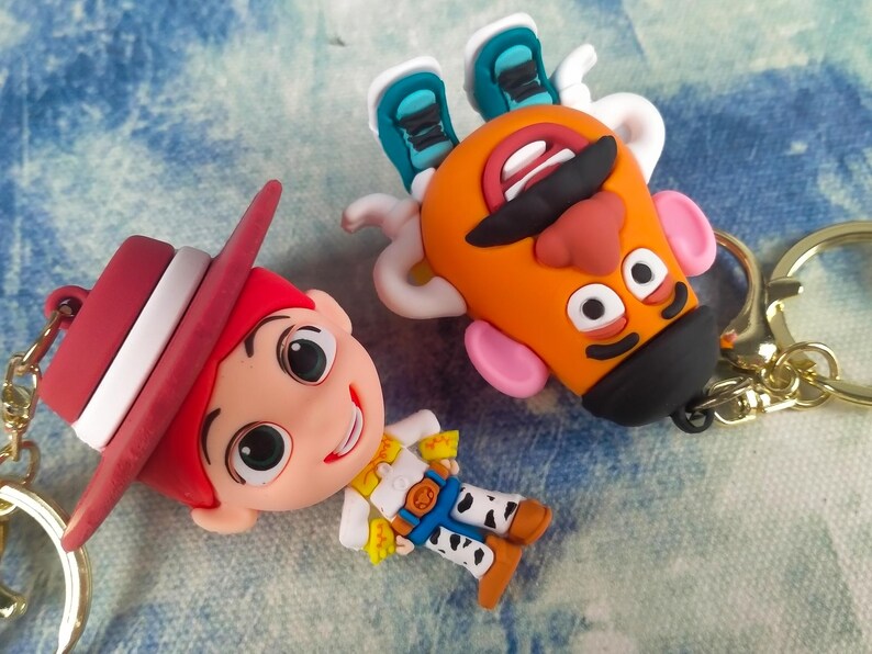 Toy Story Keychains Cartoon Character Keychains Buzz Lightyear Mr ...