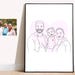 Custom Portraits With Faces | Personalized Couple, Family & Pet ...