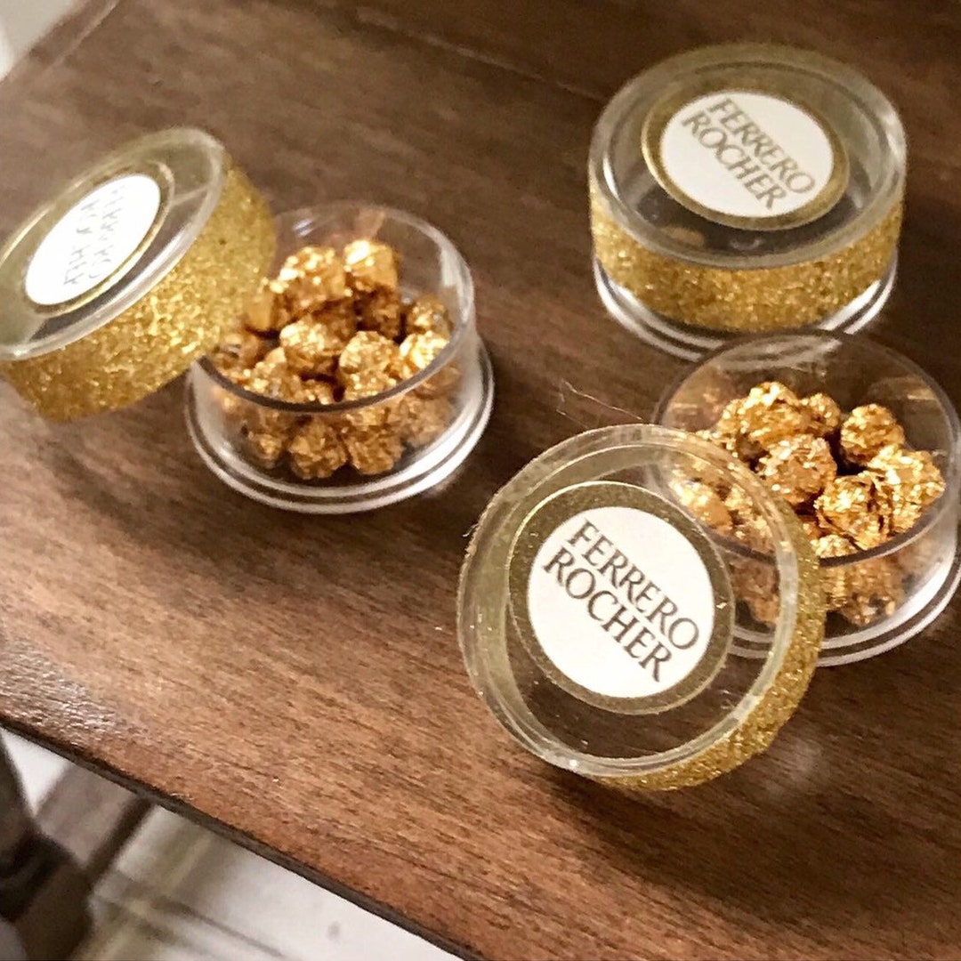 Tiny Box of Ferrero Rocher Chocolates. 1/12 Miniature (one Box) - Etsy
