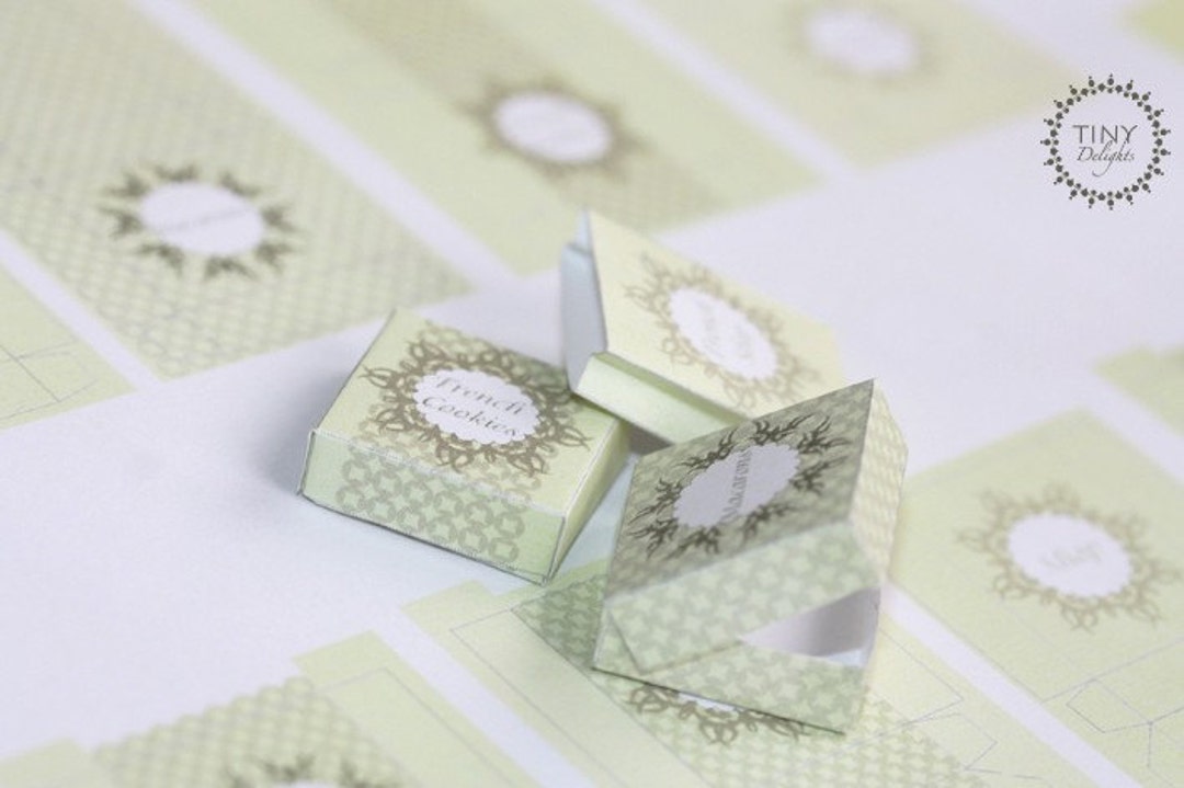 Miniature Printable Boxes & Bags – 1/12 Scale (PDF Digital) - Etsy