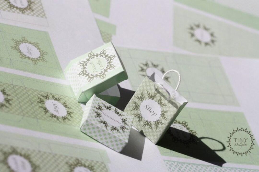 EDITABLE PDF - Exclusive Designs GREEN- 7 Printable Boxes and 7 ...